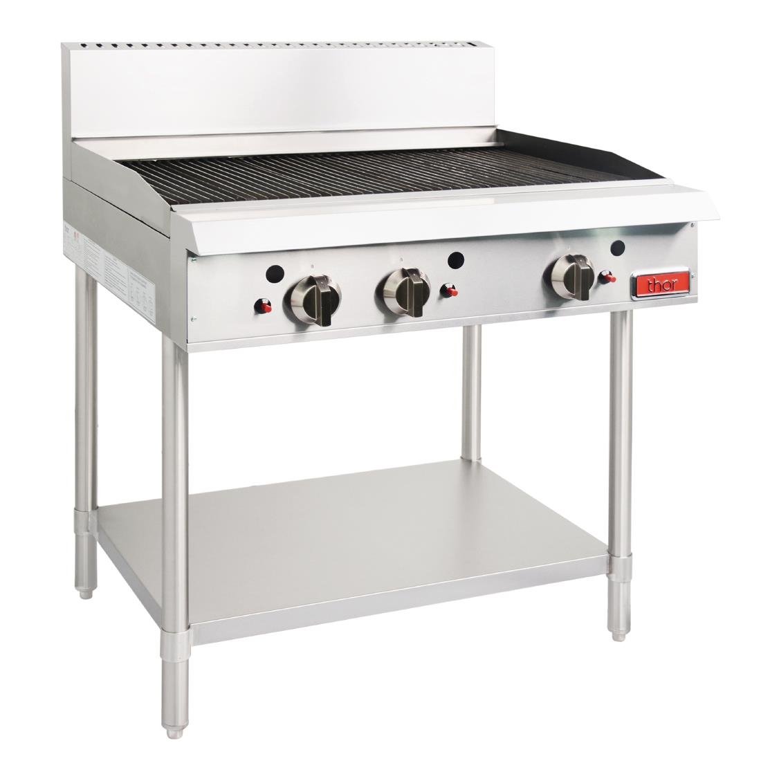 Thor Gas Char Broiler 36" -Radiant manual controls w/flame fail NG TR ...